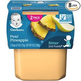 Gerber Dessert Blended Fruits with Oatmeal, Pear & Pineapple